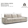 Amazon.com: LEISLAND 100” Deep Seat Sofa Couch with Storage, Modular ...