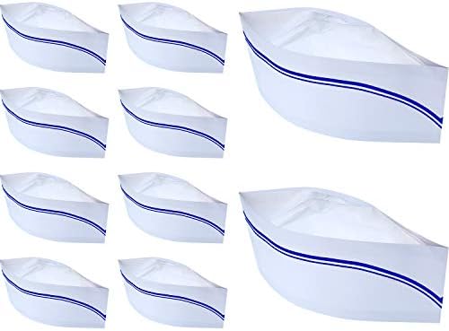 Amazon.com: Super Z Outlet Retro Diner Food Server Soda Jerk Paper Cap ...