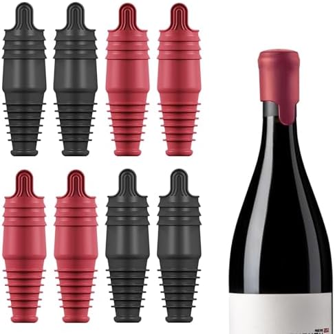 Amazon.com: SisBroo Silicone Wine Stopper Reusable Wine Bottle Stopper ...
