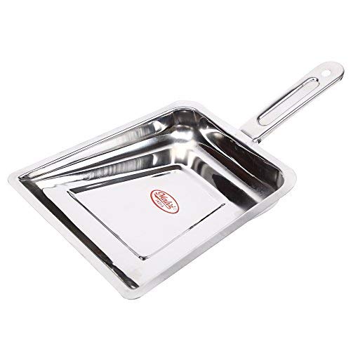 JGS Stainless Steel Cleaning Dust Pan Supdi Kachra Kuda Uthane ka Soop ...