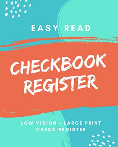 Amazon.com: Easy Read Checkbook Register - Canva 1: 7 Column Checking ...