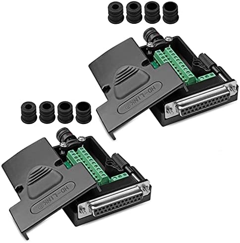 Amazon.com: ANMBEST 2PCS DB25 Solderless Connector, RS232 D-SUB Serial ...
