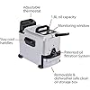 T-fal Freidora de aceite compacta de acero inoxidable EZ Clean con ...
