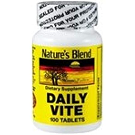 Amazon.com: Nature's Blend Daily Vite Multivitamin 250 Tabs : Health ...