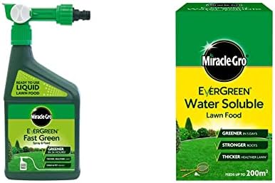 Miracle-Gro EverGreen Fast Green Spray & Feed, Liquid Lawn Food, 1 ...