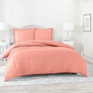 Allure Bedding Anti-Allergy Plain Duvet Quilt Cover Bedding Set Hotel ...