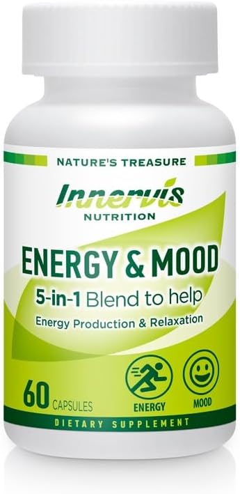 Amazon.com: INNERVISNUTRITION Energy & Mood Supplement – 60 Capsules 5 ...