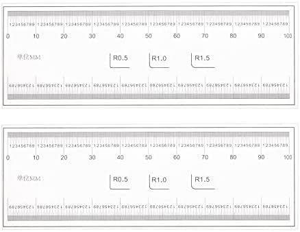 Amazon.com: HARFINGTON 2pcs Film Flexible Ruler 10cm 0.1mm Scale with R ...