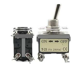 1pc T-21BS Toggle switch Swing switch High current 250V15A Toggle ...