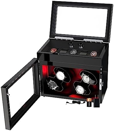Amazon.com: VEVOR Watch Winder, Rotating Watch Box for High-End ...