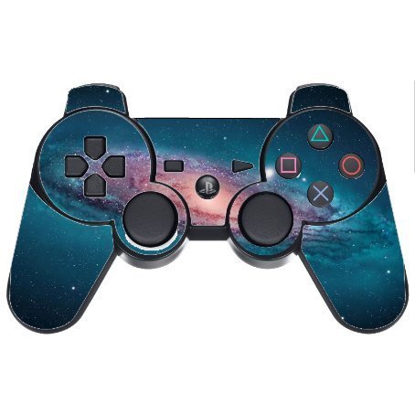 Amazon.com: Galaxy Print PS3 Dual Shock wireless controller Vinyl Decal ...