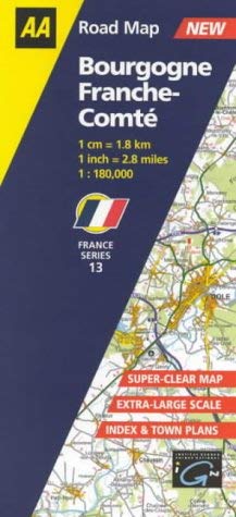 Amazon | Bourgogne and Franche-Comte (AA Road Map France Series) | Aa ...