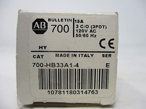 Allen Bradley via TCS 700HB33A14 Ser. E NSFP (WH) 700 HB33A1 4: Amazon ...