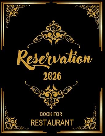Amazon.com: Reservation Book for Restaurant 2026: 365-Day Hostess Table ...