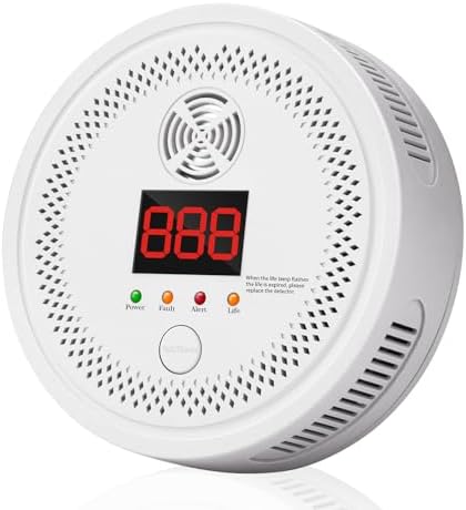 Carbon Monoxide Detector, CO Gas Monitor Alarm, Portable CO Detector ...