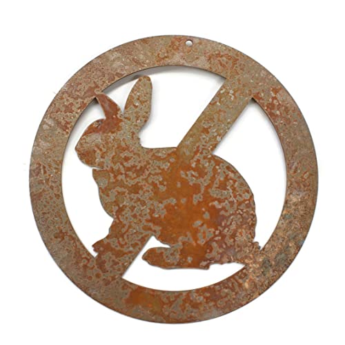 Amazon.com: No Rabbits Allowed Bunny Prevention Rustic or Powder Coated ...