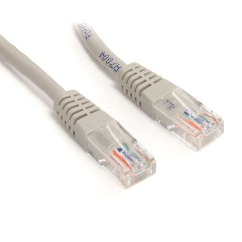 StarTech 75-Feet Gray Molded Cat5e UTP Patch Cable (M45PATCH75GR ...