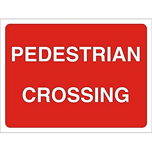 Seco Pedestrian Crossing Sign, 600mm x 450mm – 4mm Fluted Board – BigaMart