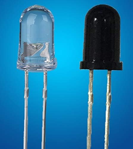 IR Transmitter & Receiver Pair For programmer/Robotics (5 MM) (10psc ...