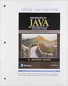 Intro to Java Programming, Comprehensive Version, Loose Leaf Edition ...