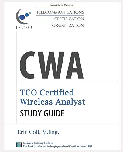 Buy Cwa Certified Wireless Analyst Study Guide: Tco Certification Study ...