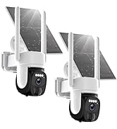 Amazon.com : Rraycom 4pc Solar Security Cameras Wireless Outdoor, 2K ...
