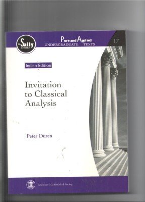 Invitation to Classical Analysis: Peter Duren: 9781470425784: Amazon ...