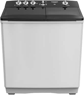 TORNADO Washing Machine Half Auto 12 Kg White x Black TVH-HM12TS(WK ...