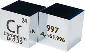 Amazon.com: Polished Chromium Cube Cr 997 Element Cube Pure 10mm ...