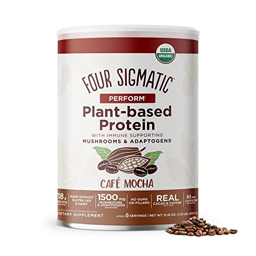 Organic Plant-Based Protein Powder by Four Sigmatic | Perform Mocha ...