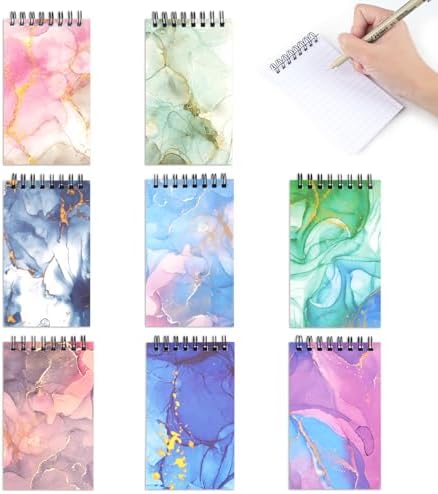 Svalor 8 Pack Small Pocket Notebook, Lined Mini Notebook, 3 x 5 Inch ...