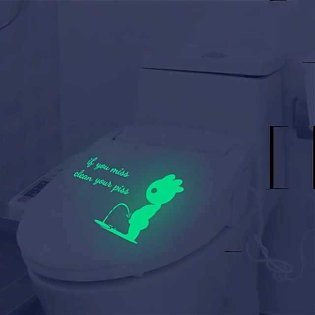 Watch Luminous Toilet Bowl Lid Cover Stickers on Amazon Live