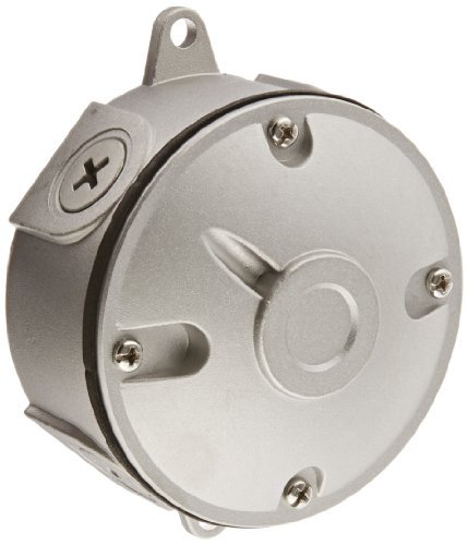 RAB Lighting VXJ Weatherproof Round Box with Blank Cover, Aluminum, 1/2 ...