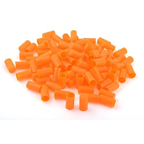 100 PCS Chemistry Laboratories Orange Plastic Test Tube Cap 15mm ...
