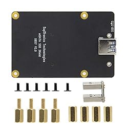 Amazon.com: Geekworm Raspberry Pi 4 mSATA SSD Adapter X857 V2.0 ...