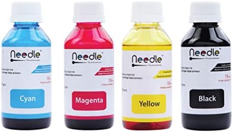 Needle 4x100gms (CMYK Combo) Cartridge Inkjet Ink Refill Compatible ...