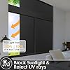 Amazon.com: LUTE Blackout Window Film, Light Blocking Room Darkening ...