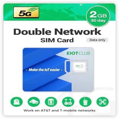Amazon.com: EIOTCLUB Prepaid Data SIM Card, 5G/4G LTE Nationwide ...