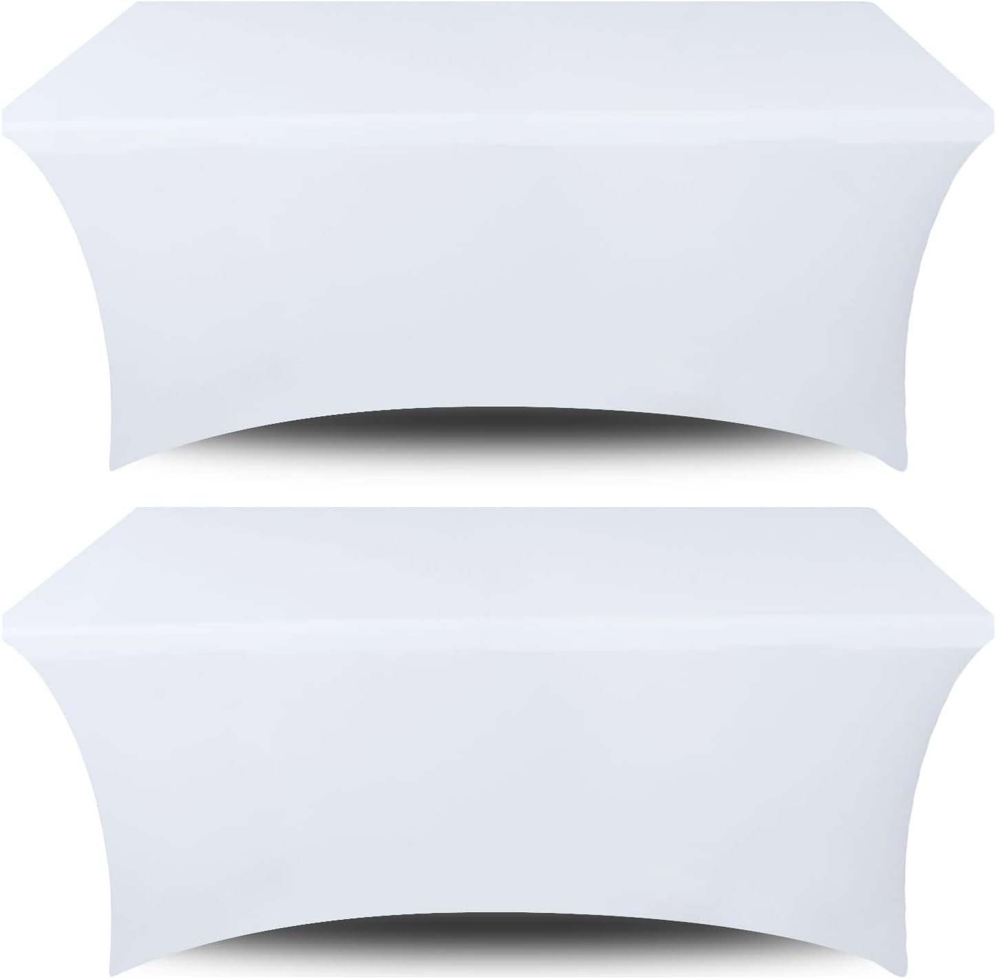 Amazon.com: Stretch Spandex Table Covers 6FT, Pack of 2 Fitted ...