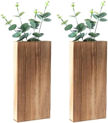 Amazon.com: MEH Brands Wood Wall Planter Set of 2, Crafted from Premium ...