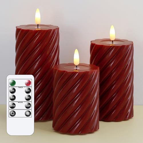 Amazon.com: Mavandes Flameless Spiral Battery Operated Remote Control ...