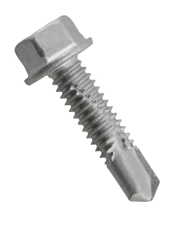 Elco EAJ540 / DFSEAJ540-1/4-20 x 1 Bi-Flex 300 Series Bi-Metal Self-Drilling Screws, 3/8 Hex ...