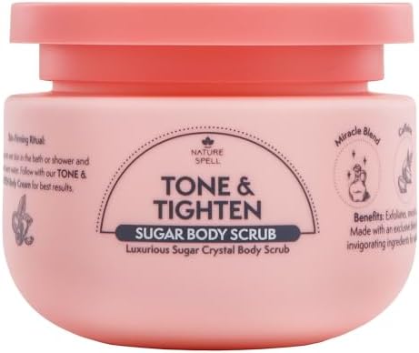 Amazon.com : Nature Spell Tone & Tighten Sugar Body Scrub, Smooth and ...