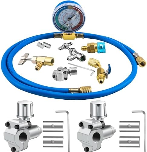 Amazon.com: Swakuta 6 Pcs A/C R134A Refrigerator Freon Recharge Kit ...