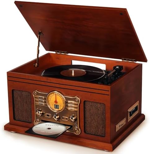 Amazon.com: Victrola Nostalgic 6-in-1 Bluetooth Record Player ...