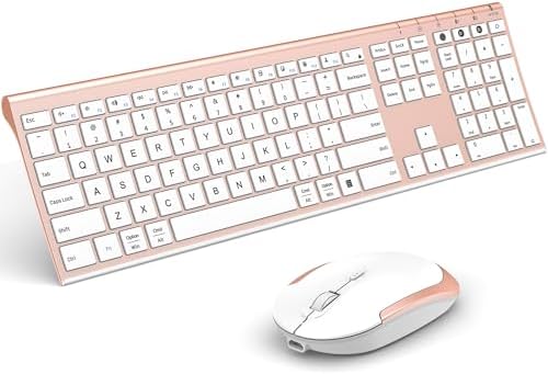 Amazon.com: Bluetooth Keyboard Mouse, Multi-Device Wireless Keyboard ...