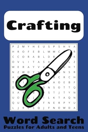 Crafting Word Search Puzzle Book: Word Searches with Easy to Read Print ...
