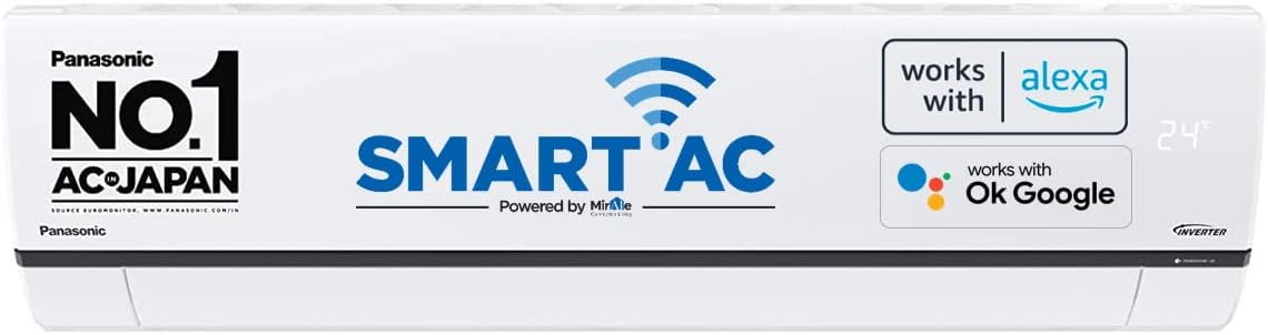 Panasonic 1.0 Ton 5 Star Premium Wi-Fi Inverter Smart Split AC (Matter ...