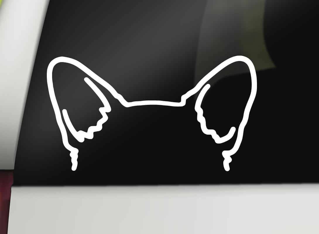 Amazon.com - Corgi Ears Decal l Corgi Vinyl Decal | Corgi Car Decal ...