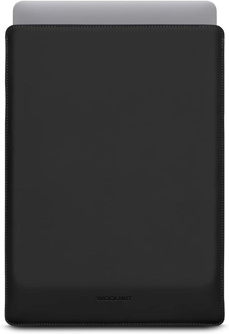 Amazon.com: WOOLNUT Matte PU Folio Case Cover for MacBook Air 15 inch ...